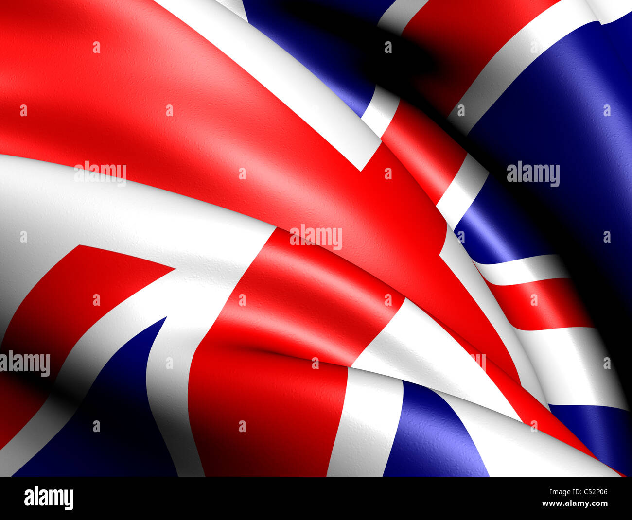 Flag of UK. Close up Stock Photo - Alamy