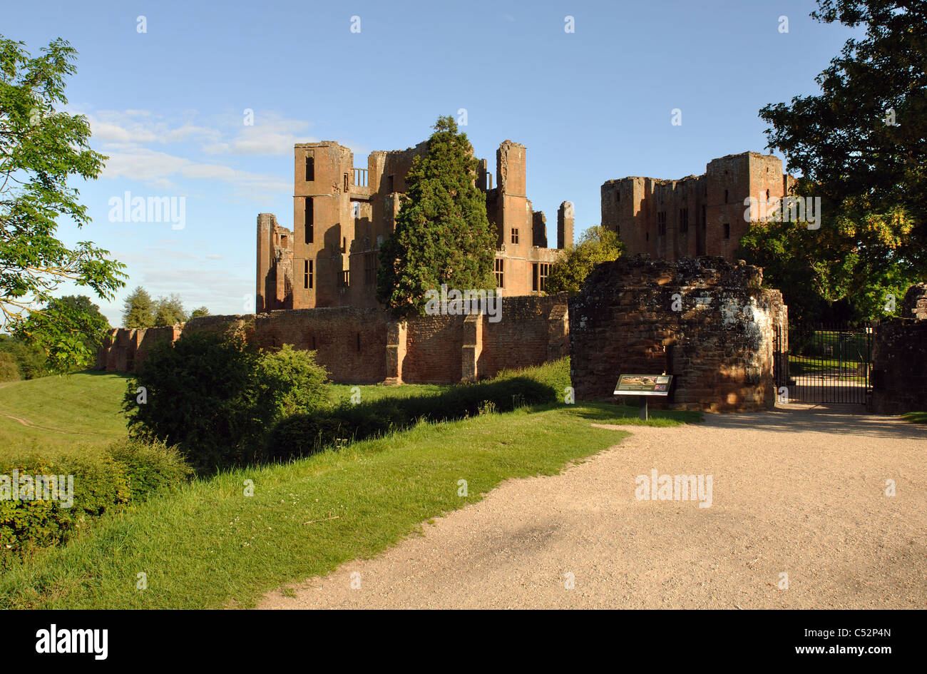Kenilworth Castle from the Tiltyard, Warwickshire, England, UK Stock ...
