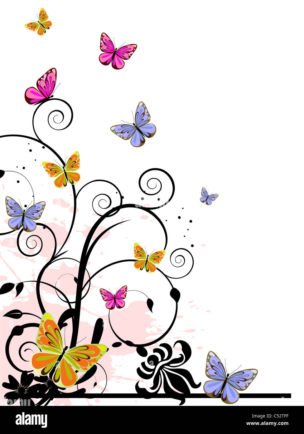 Butterfly circle hi-res stock photography and images - Alamy