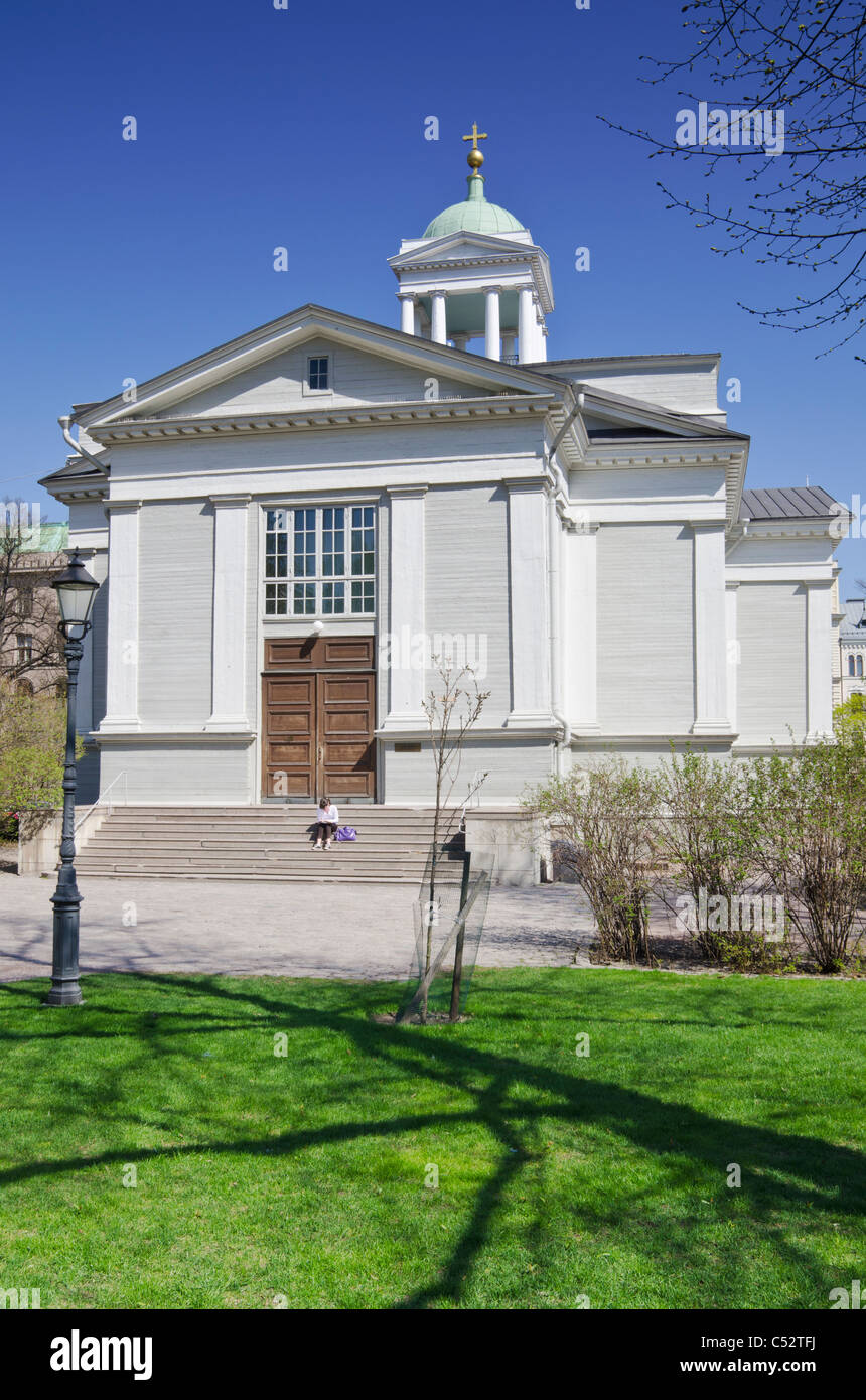 Vanha kirkko, the oldest church in Helsinki, Finland, designed by Carl ...