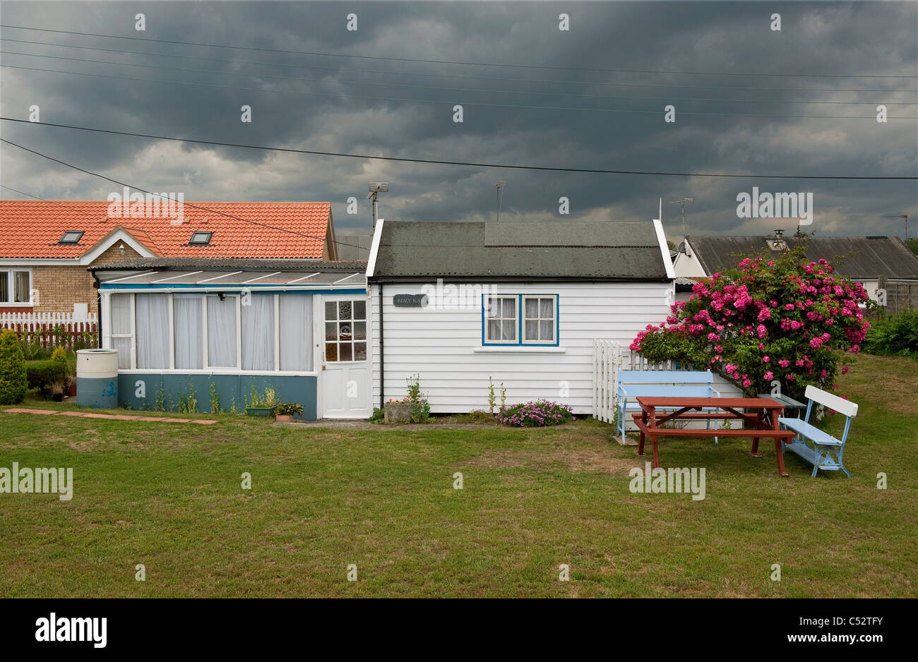 holiday home, hemsby, norfolk, england Stock Photo - Alamy