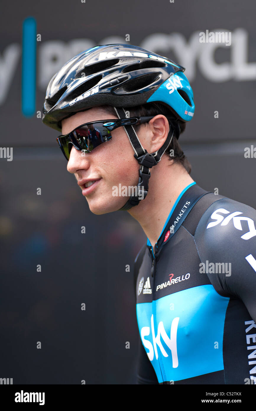 Peter Kennaugh preparing for the British National Road Cycling ...