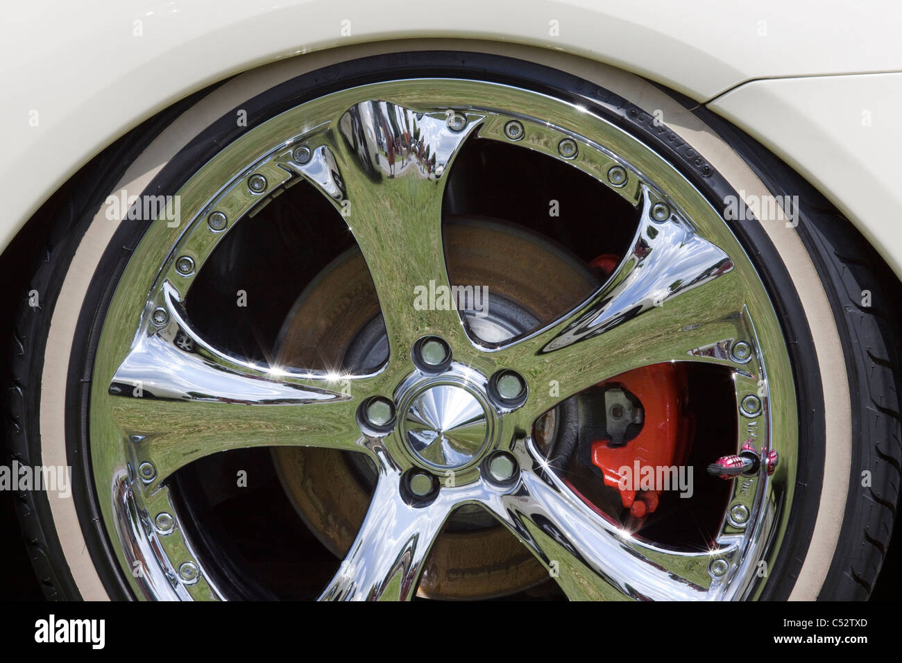 Customized Car Rim Stock Photo - Alamy