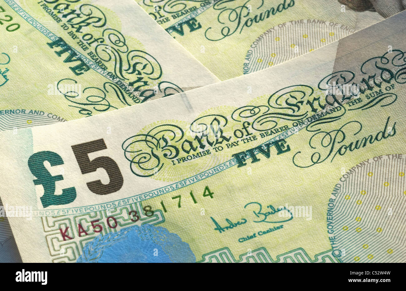 Five pound notes Stock Photo - Alamy