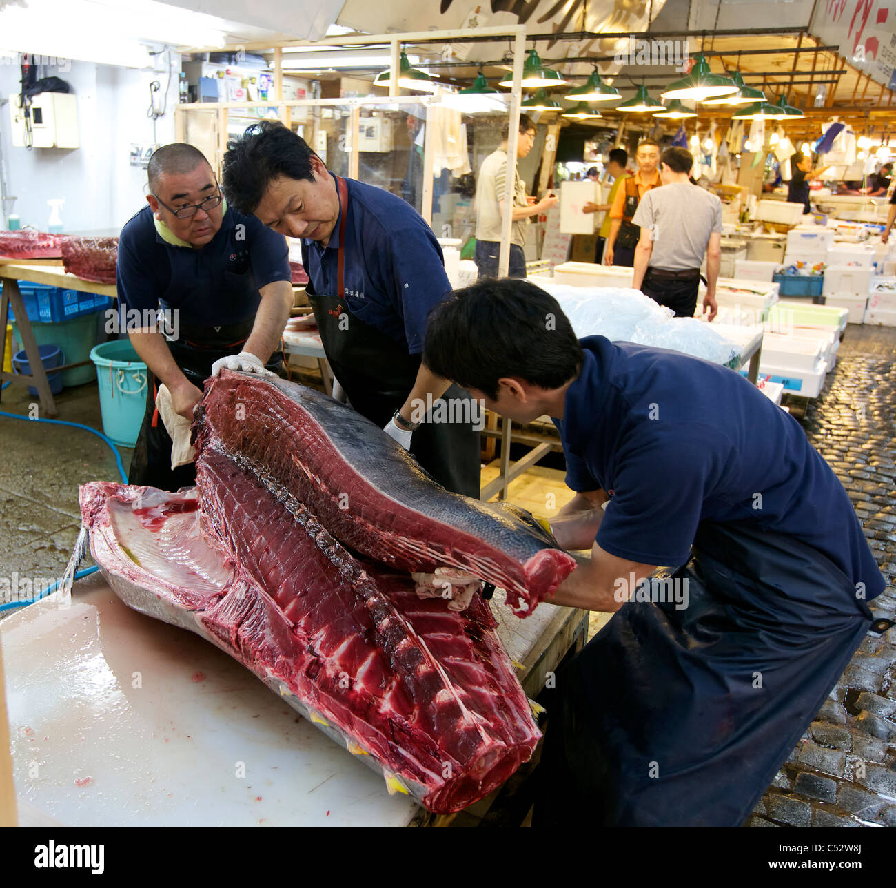 Tsukiji wholesale seafood and fish market hi-res stock photography and ...