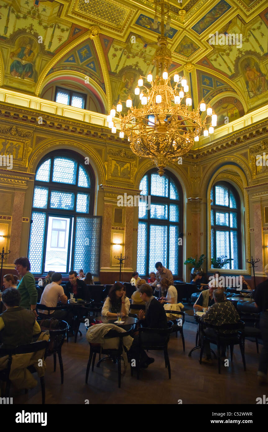BookCafe inside Alexandra bookstore along Andrassy Ut boulevard central ...