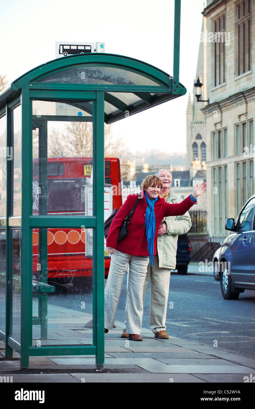Old bus stop from hi-res stock photography and images - Alamy