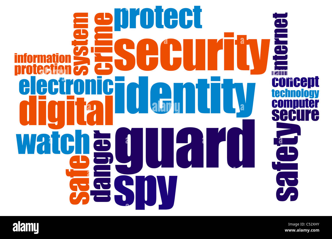 Web security word cloud Stock Photo - Alamy