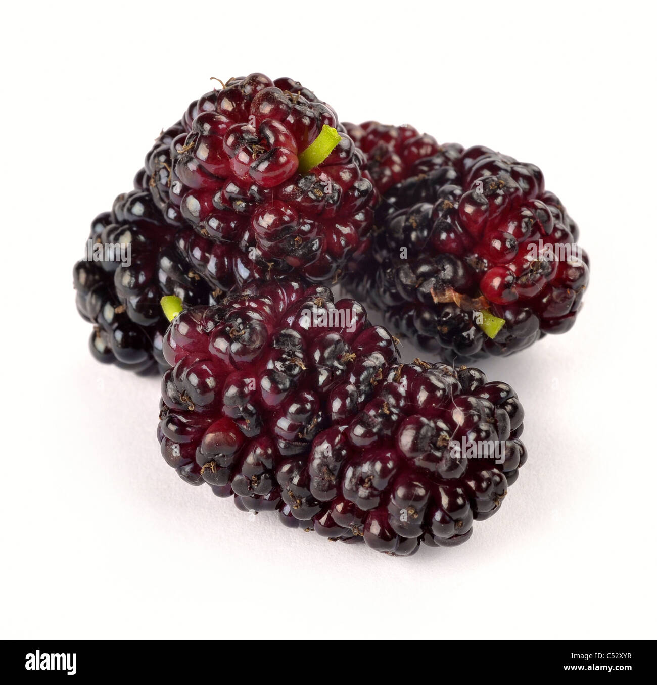 Fresh ripe white mulberry Cut Out Stock Images & Pictures - Alamy