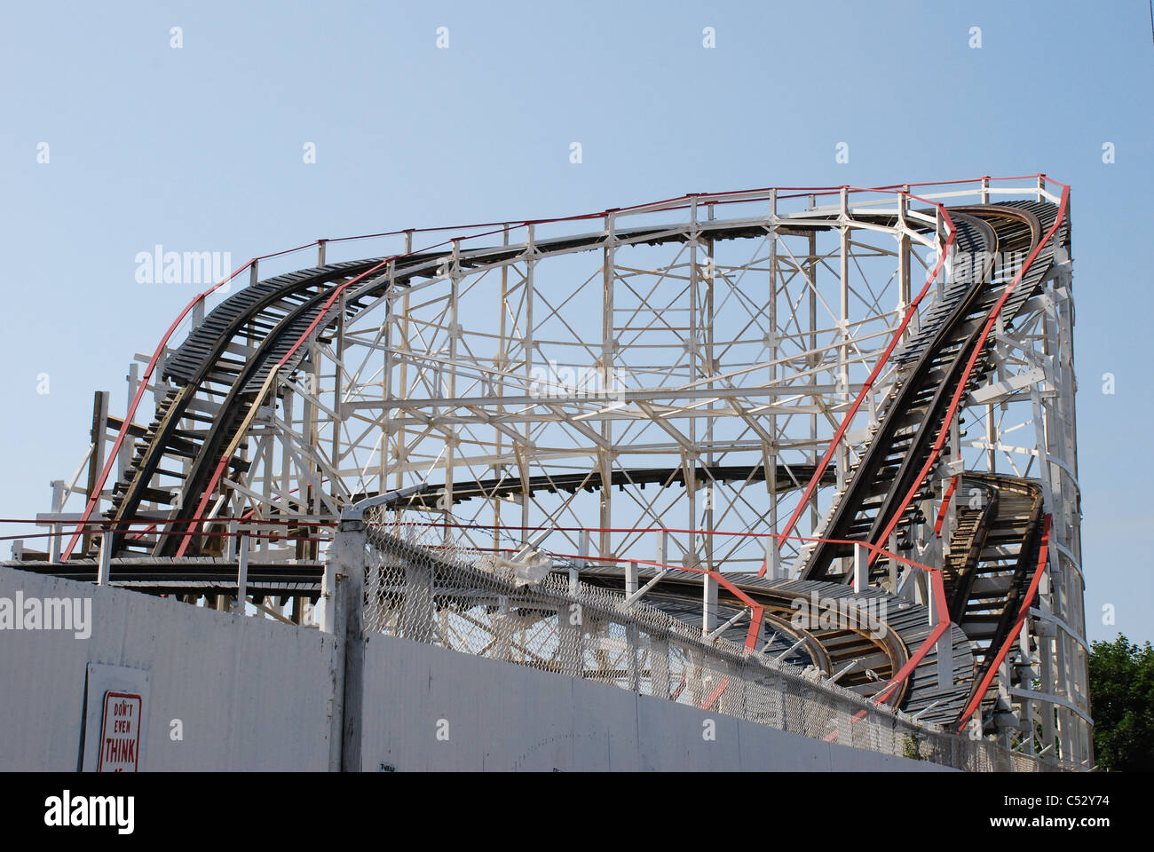 Coney Island New York Astroland Roller Coaster Stock Photo - Alamy