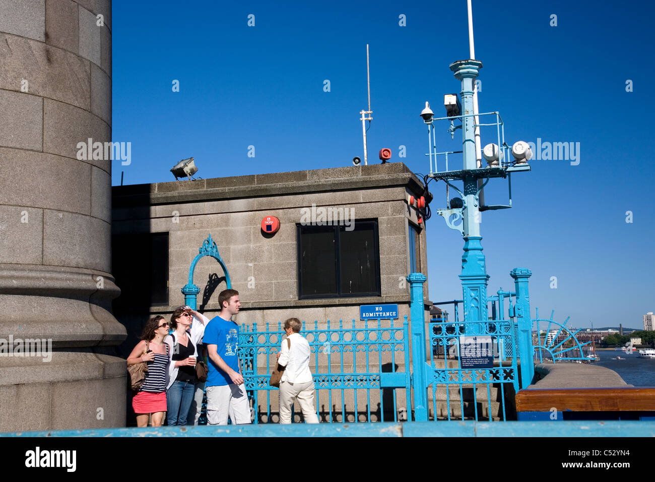 Tower Bridge Control Cabin Stock Photo - Alamy