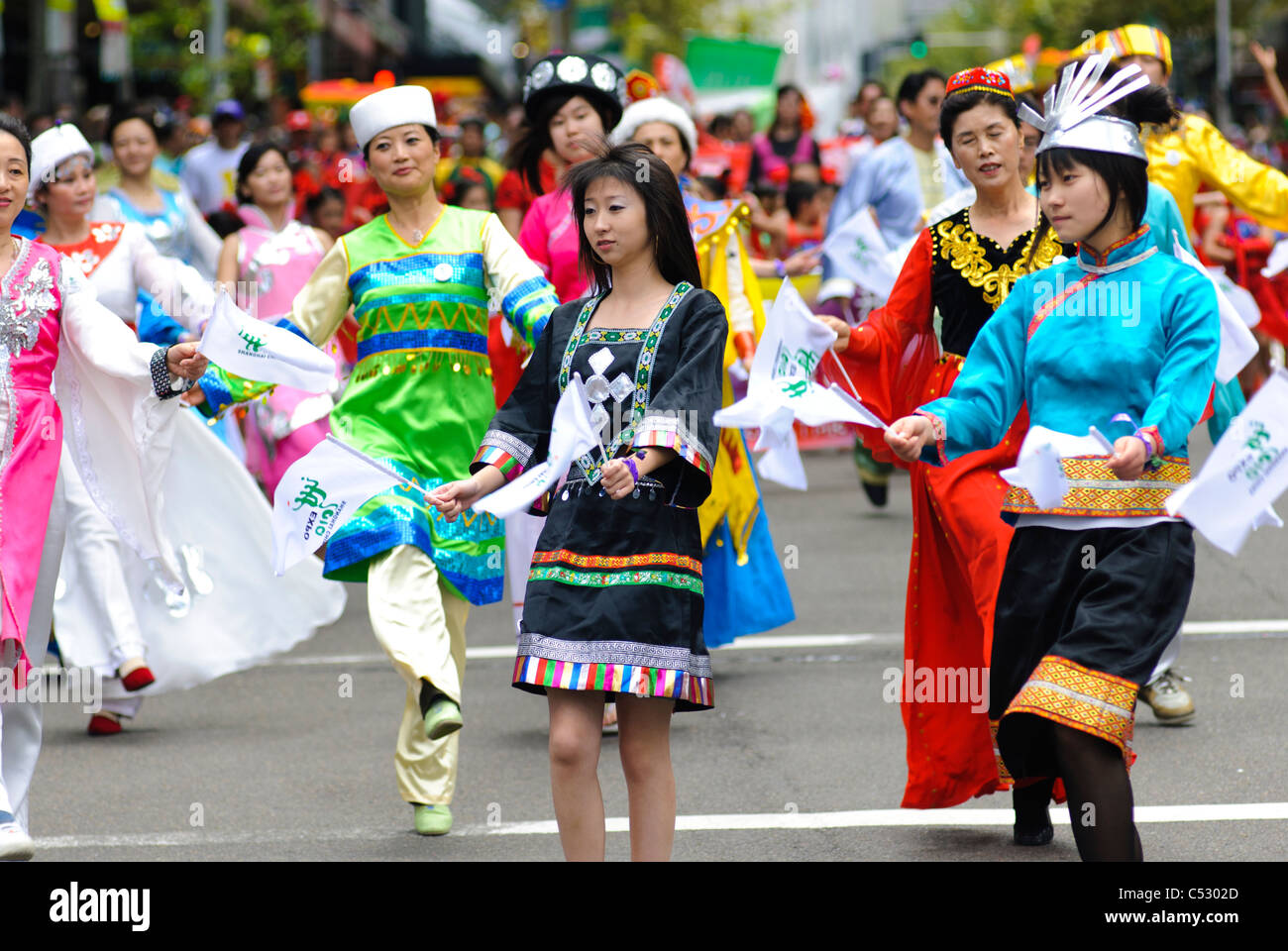 Australia day celebrations with asians hi-res stock photography and ...