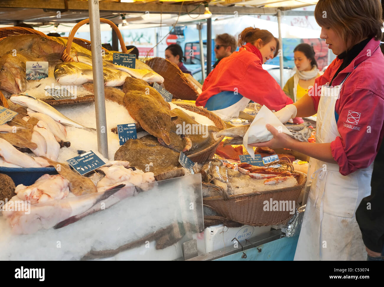 Paris, France - Fish market Stock Photo - Alamy