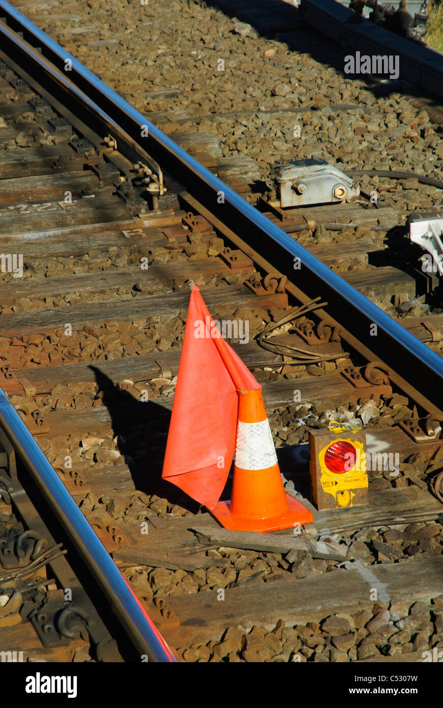 Safety reflective orange traffic cone hi-res stock photography and ...