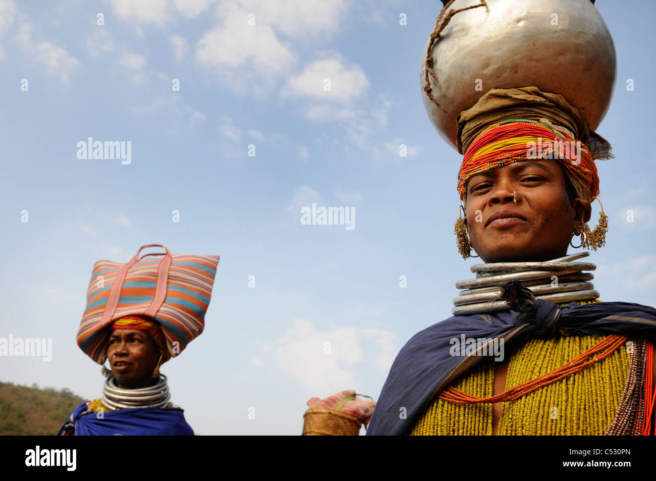 Bonda tribal people in the Indian state of Orissa Stock Photo - Alamy