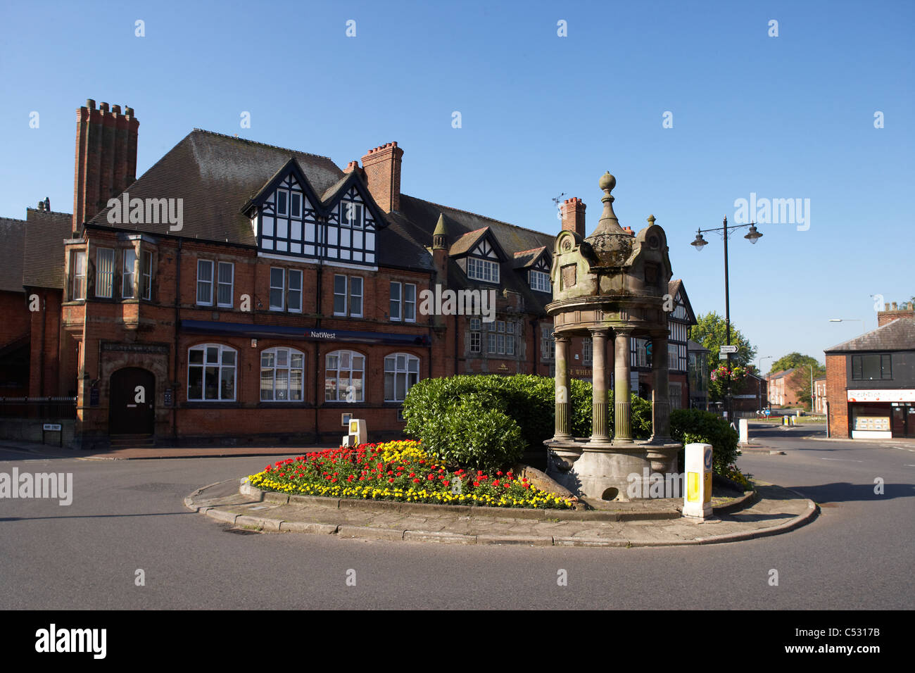 Drinking fountain in Sandbach town centre Cheshire UK Stock Photo - Alamy