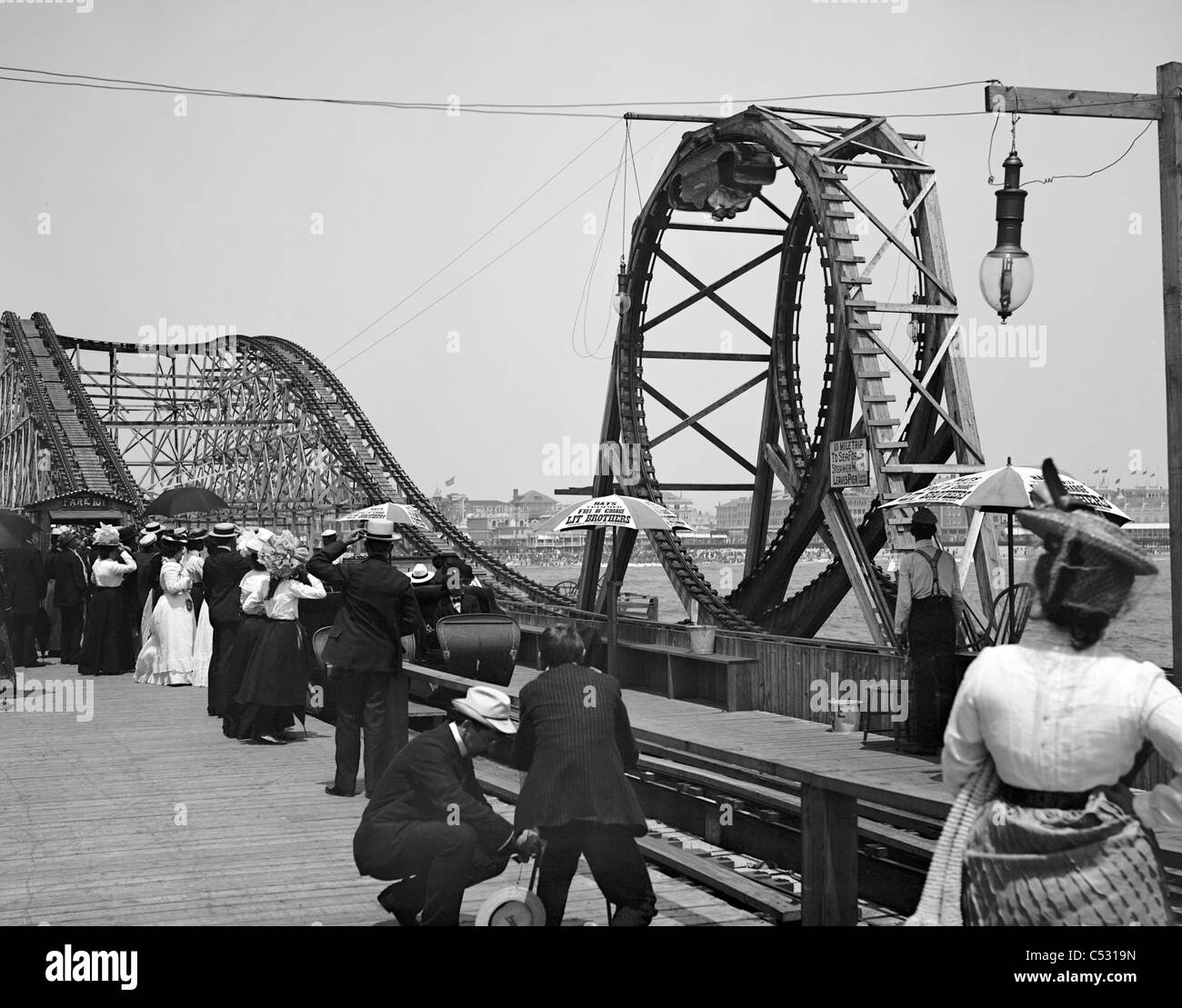 Looping the loop, Atlantic City. New Jersey circa 1901 Stock Photo - Alamy