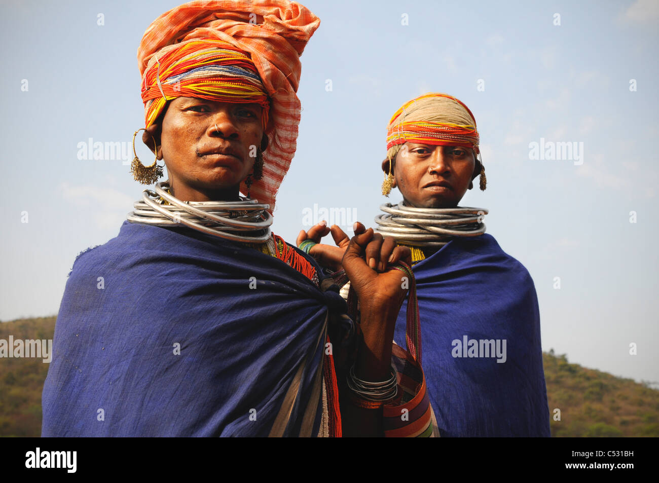 Bonda tribal people in the Indian state of Orissa Stock Photo - Alamy