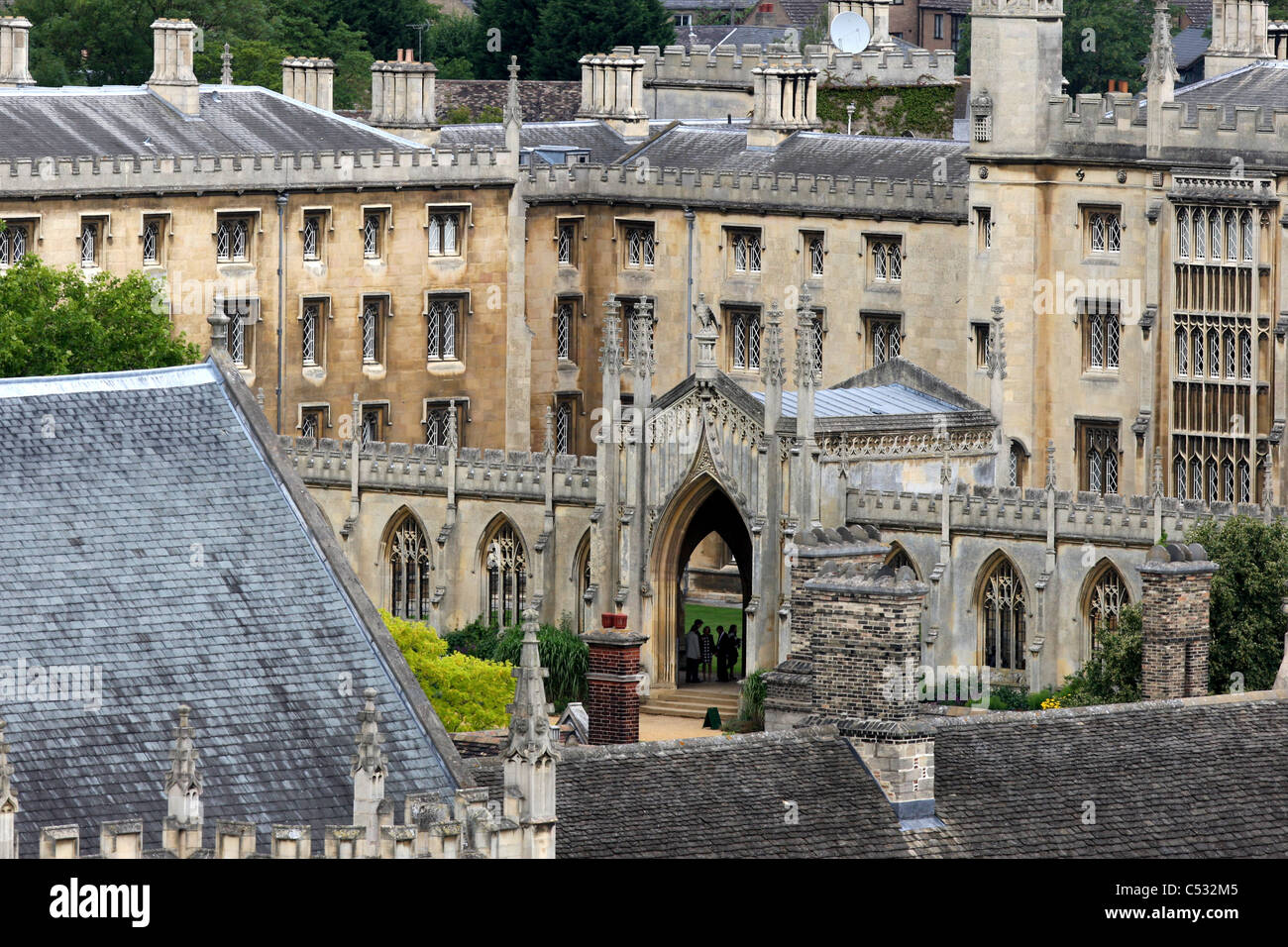 GENERAL VIEW OF CAMBRIDGE UNIVERSITY COLLEGES Stock Photo - Alamy