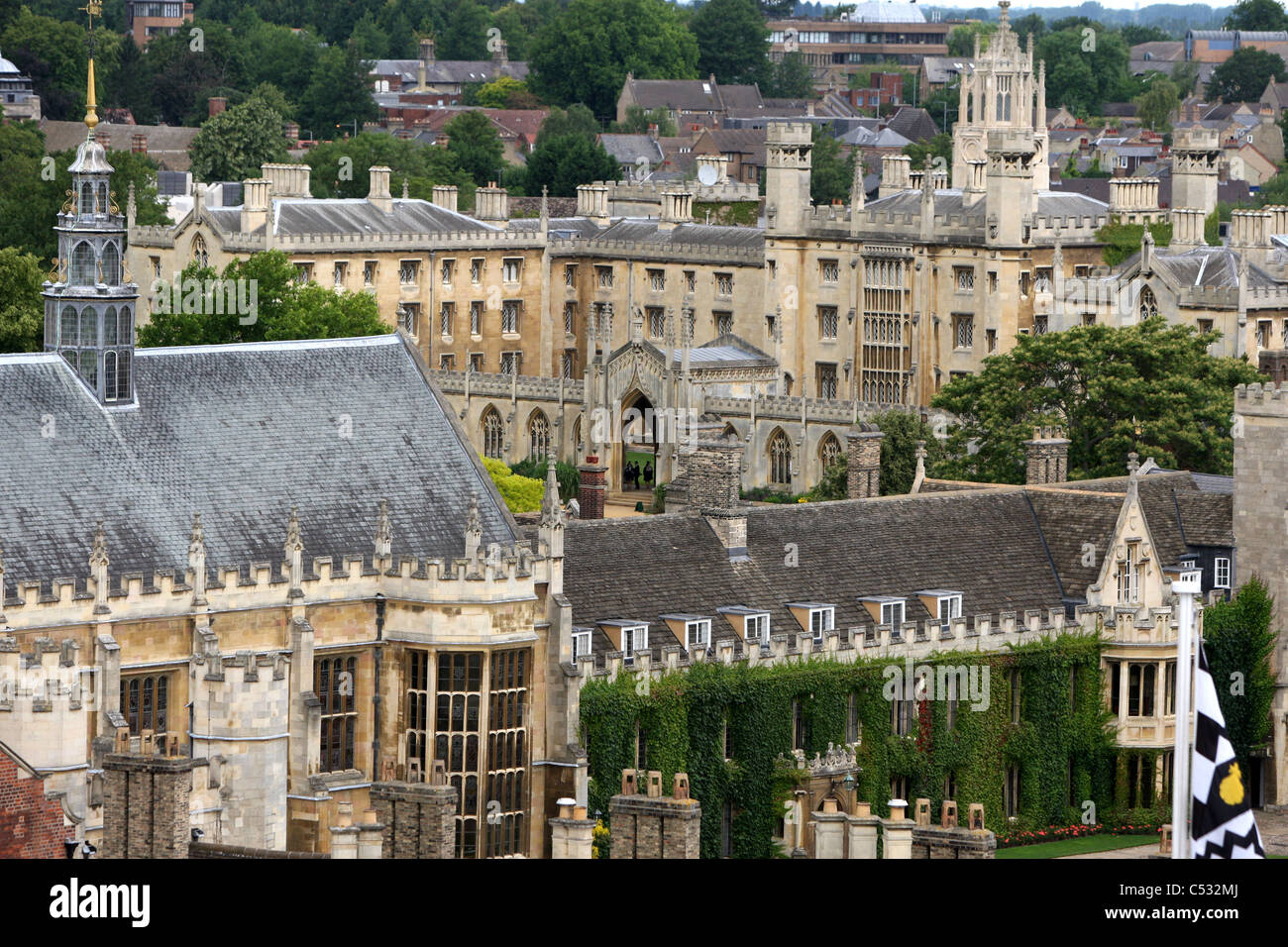 GENERAL VIEW OF CAMBRIDGE UNIVERSITY COLLEGES Stock Photo - Alamy