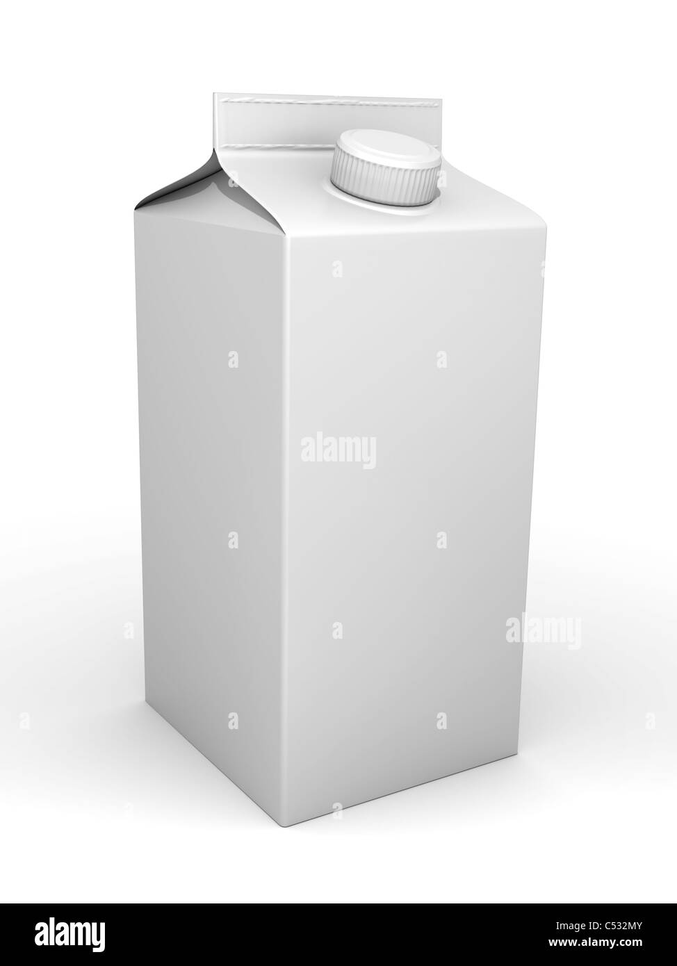 White blank milk box Stock Photo - Alamy