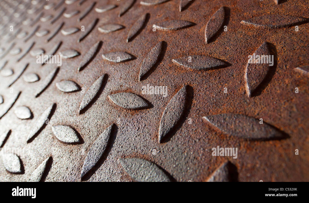 Surface of a rusty metal plate Stock Photo - Alamy