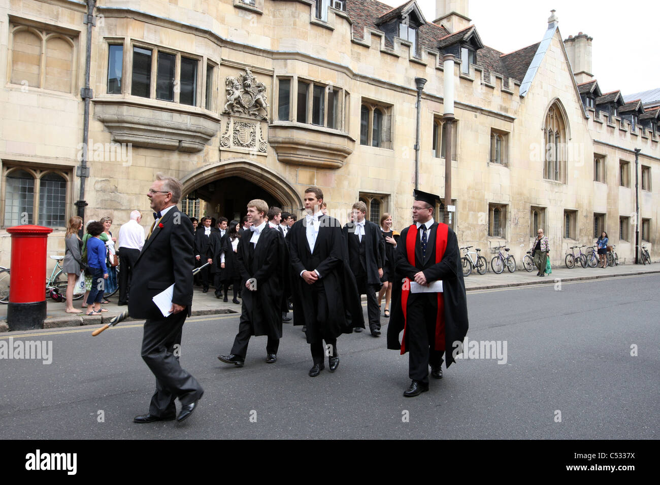 CAMBRIDGE UNIVERSITY STUDENTS GRADUATING AFTER PASSING THEIR EXAMS AND ...