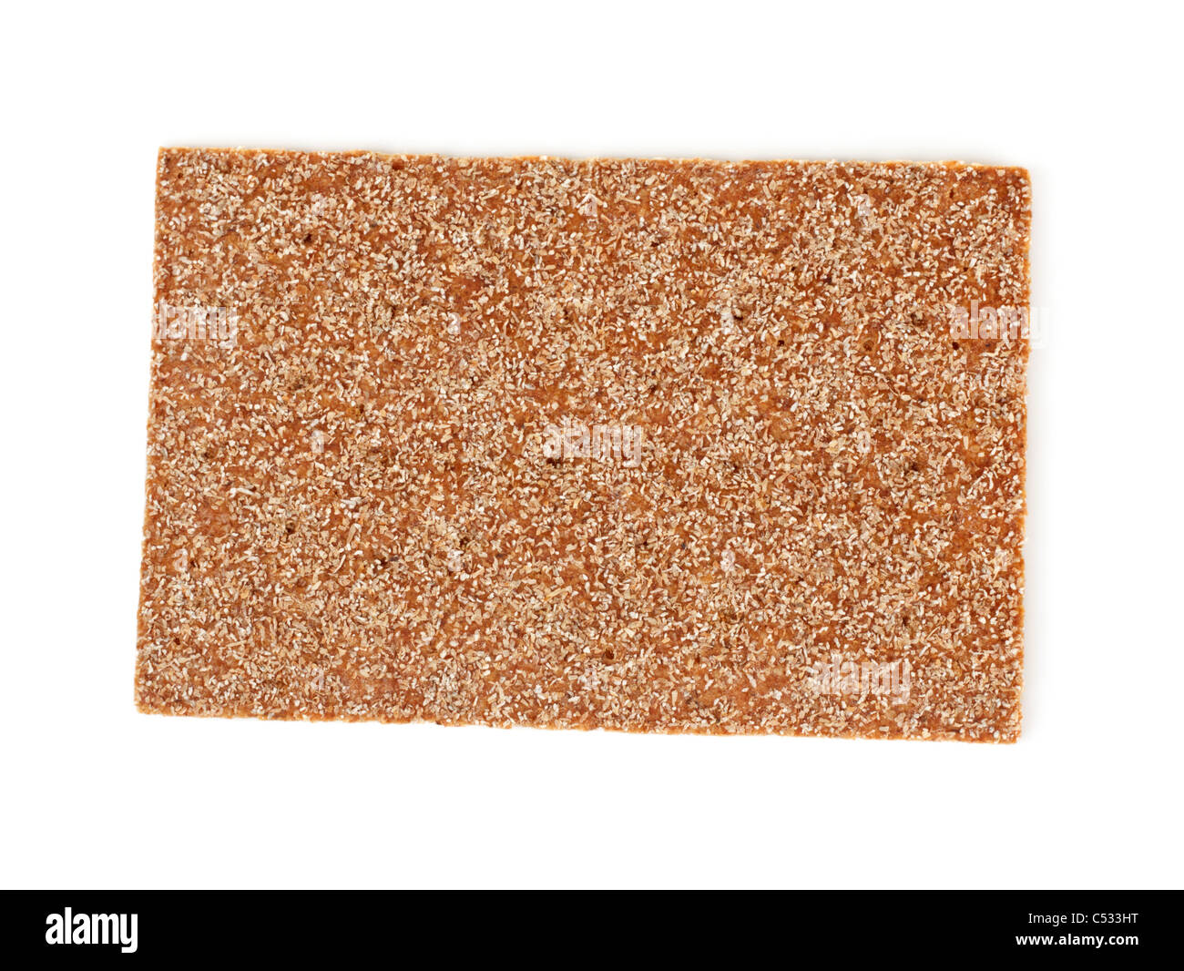 rye crisp cracker isolated on white background Stock Photo - Alamy