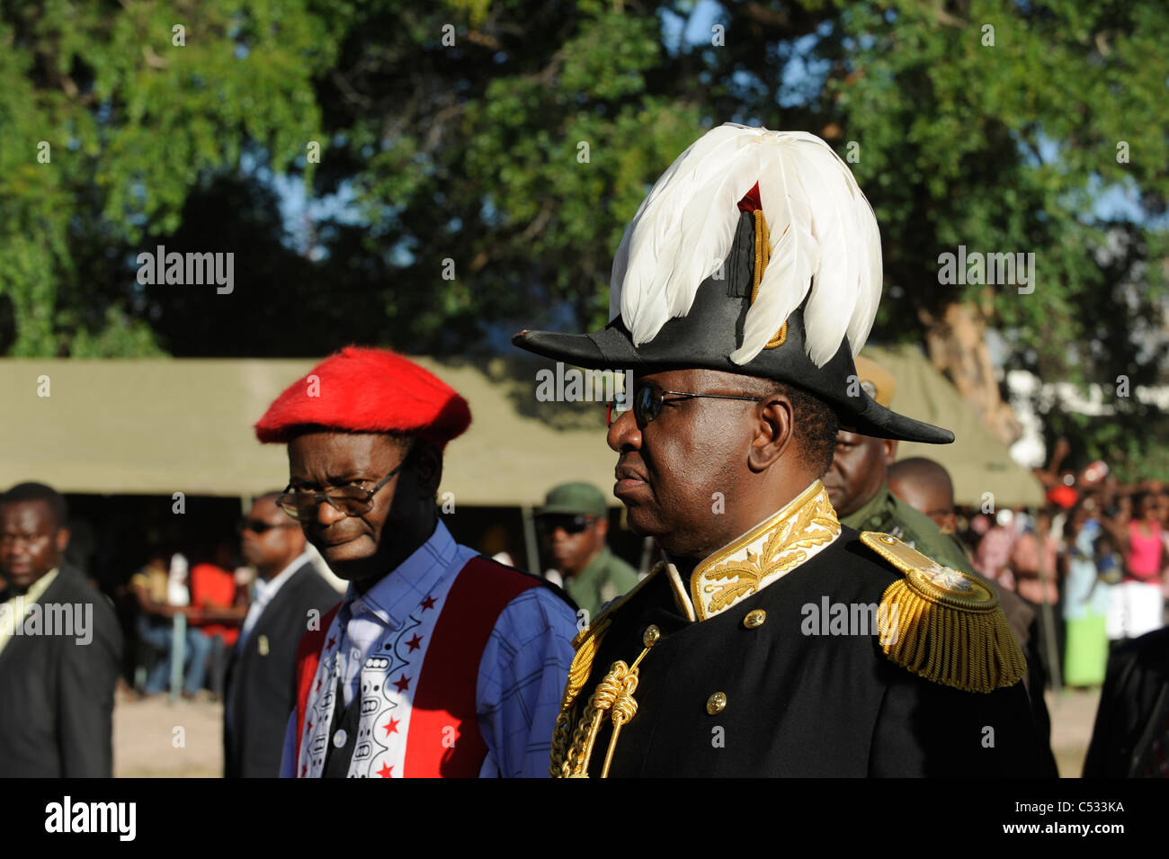 ZAMBIA Barotseland , Kuomboka ceremony, the Lozi king Litunga Lubosi ...