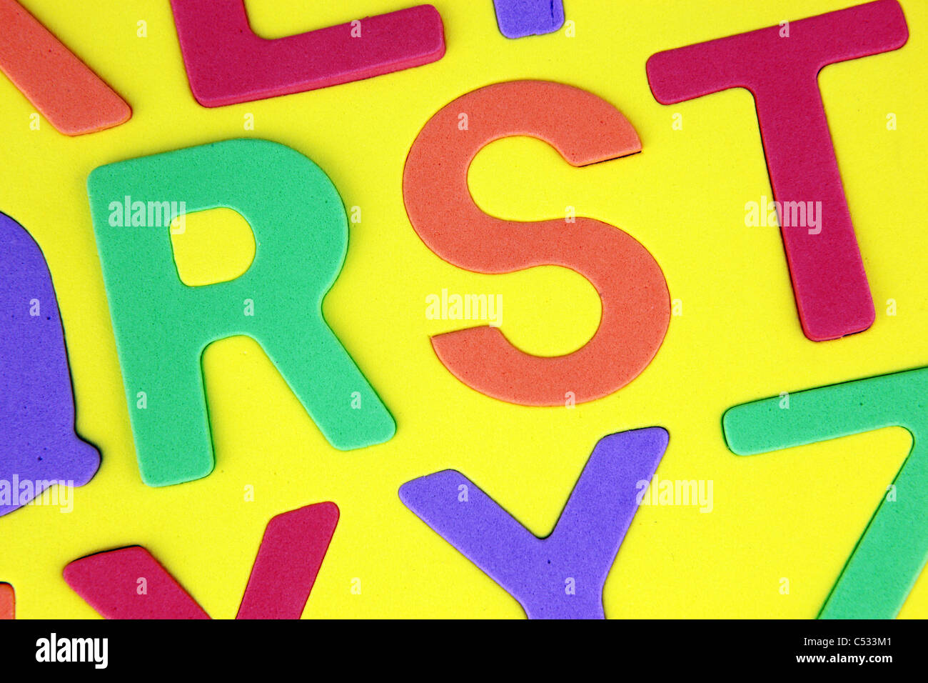 Alphabet puzzle pieces Stock Photo - Alamy