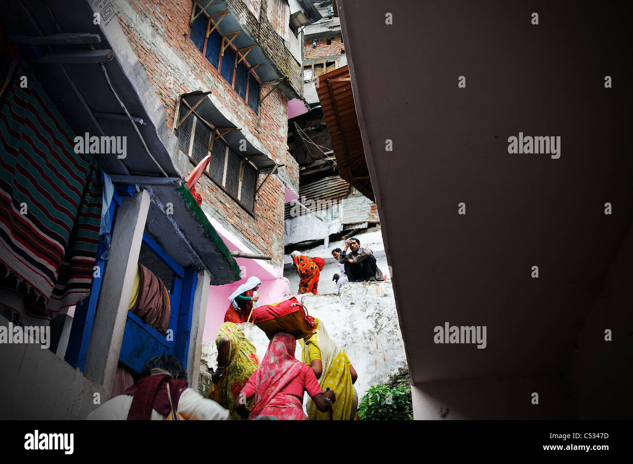 Scenes in Gaurikund, the start of the trek to the Hindu temple at ...