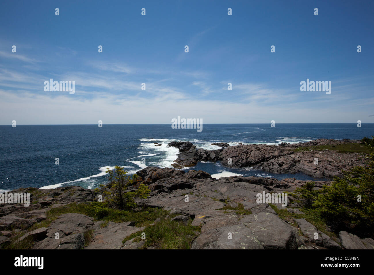 Coast of Monhegan Island in Maine Stock Photo - Alamy