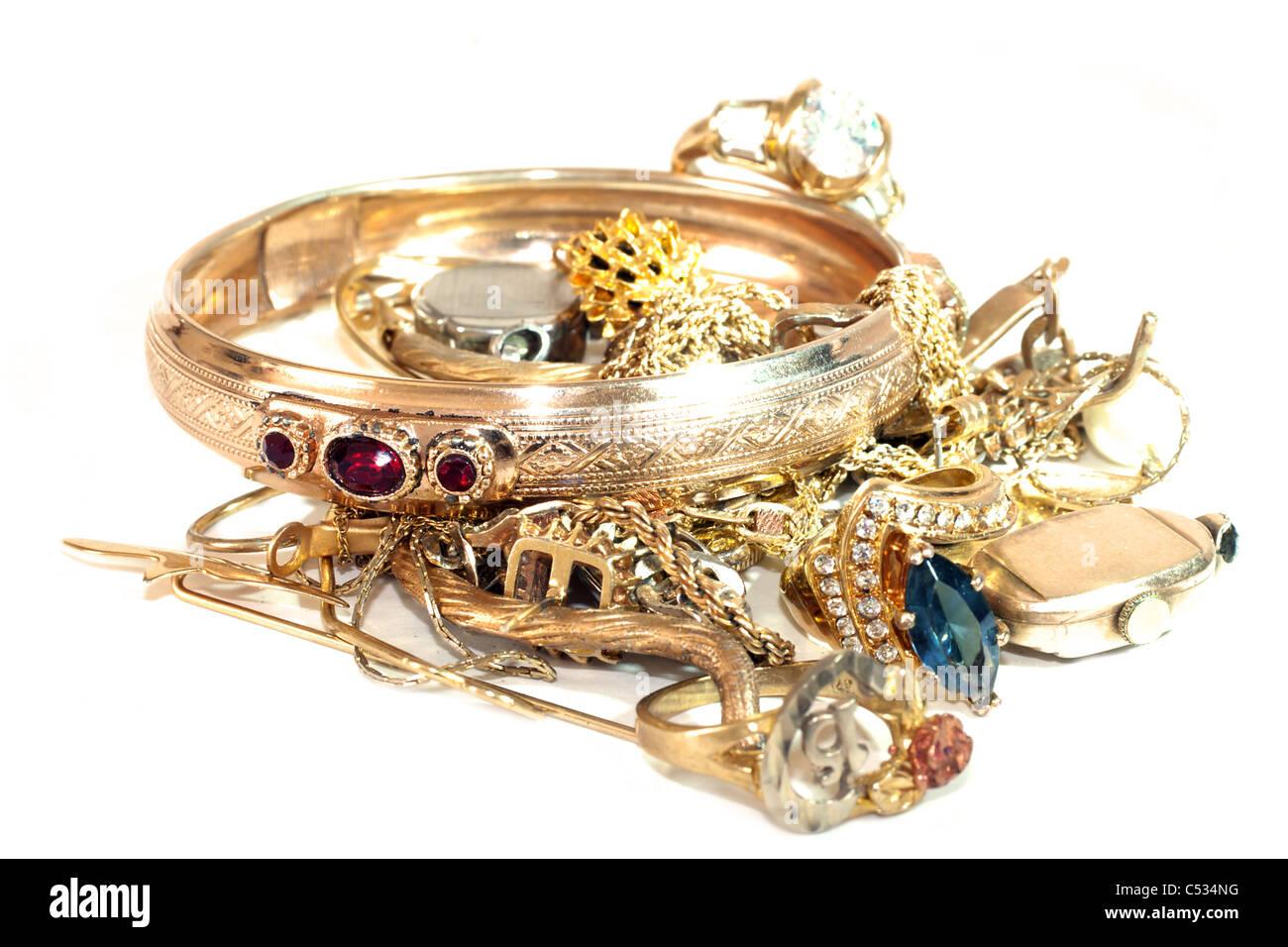 gold scrap cash for gold Stock Photo - Alamy