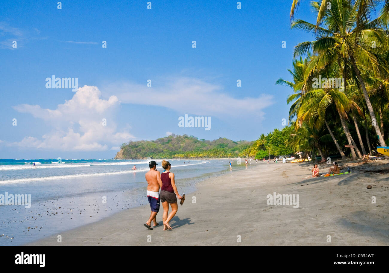 Tourists Samara Beach Pacific Ocean Costa Rica Stock Photo - Alamy