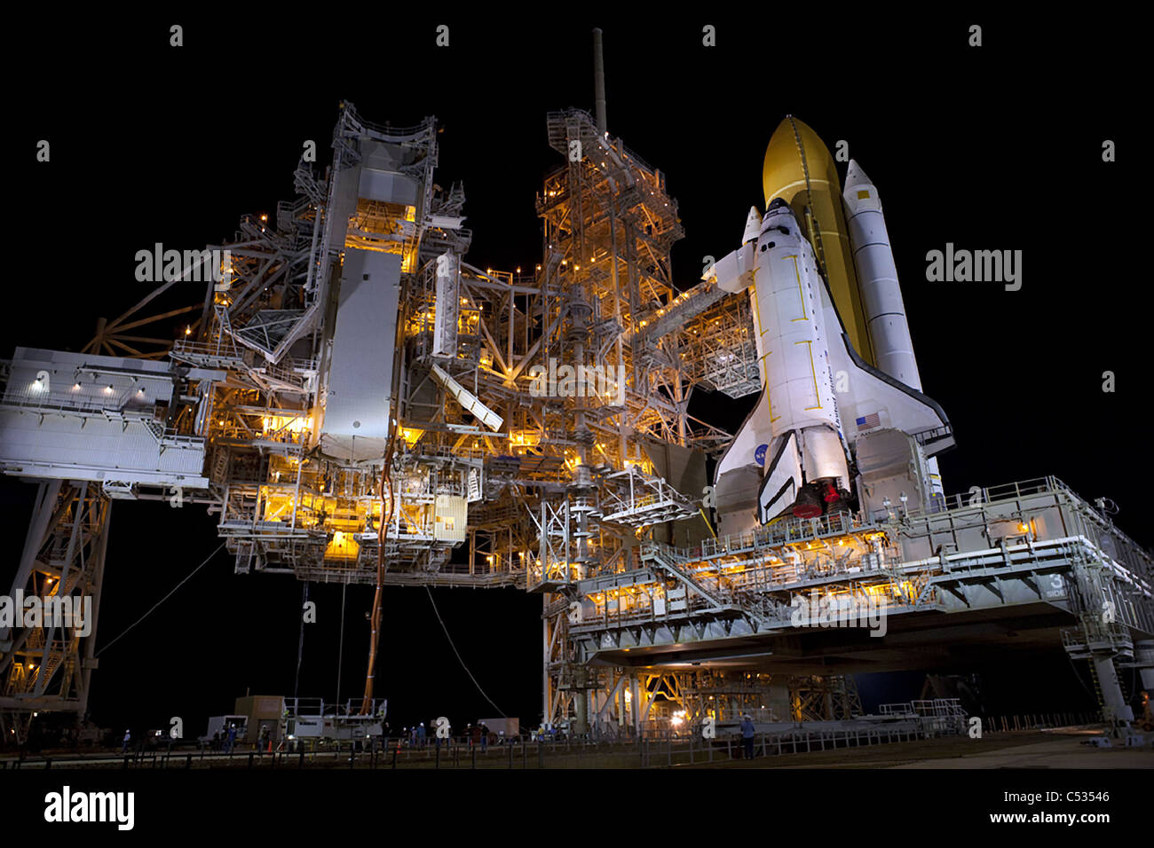 Atlantis STS-135, the final space shuttle mission on Launch Pad 39A at ...