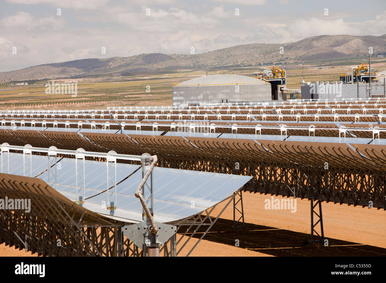 The Andasol solar power station near Guadix, Spain, the world's first ...