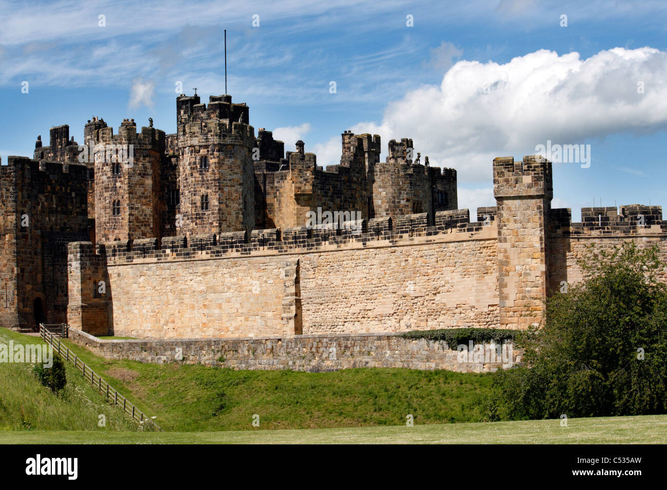 Alnwick castle situated in Northumberland, England Stock Photo - Alamy