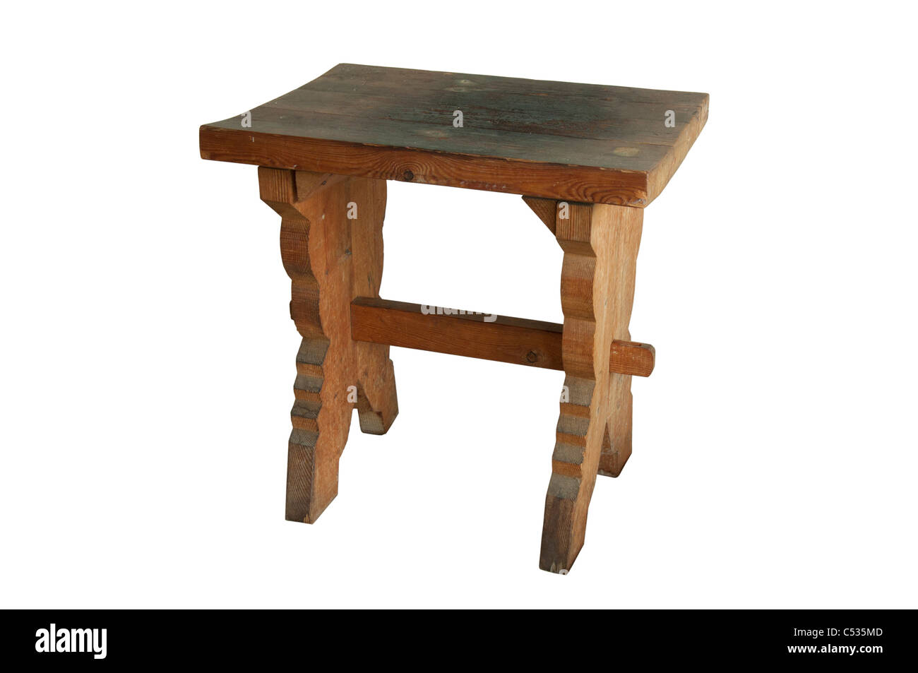 Oldchair without back rest Stock Photo - Alamy