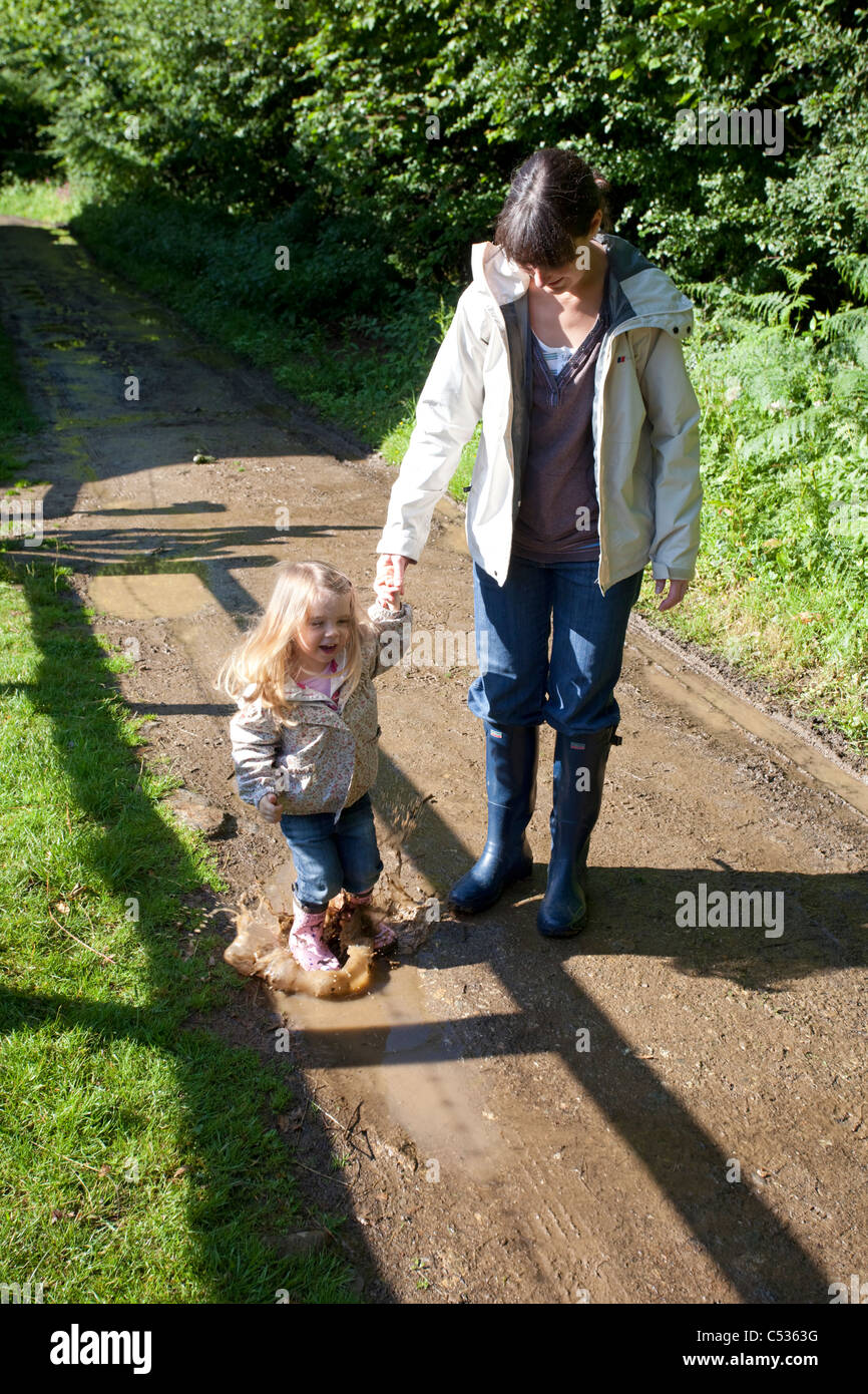 Wellies In Puddles High Resolution Stock Photography and Images - Alamy