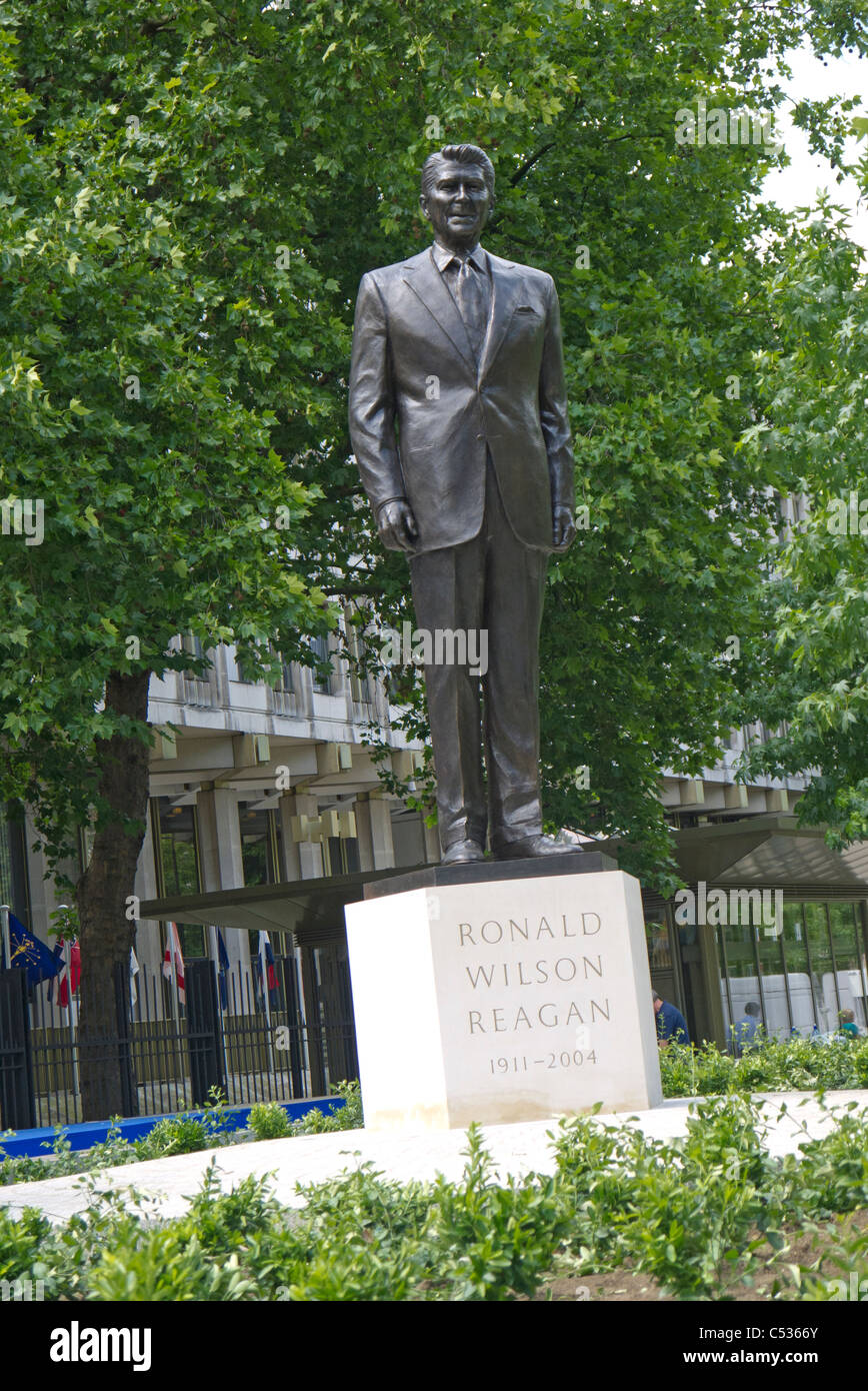 Statue of Ronald Reagan, former President of the USA, unveiled near the ...