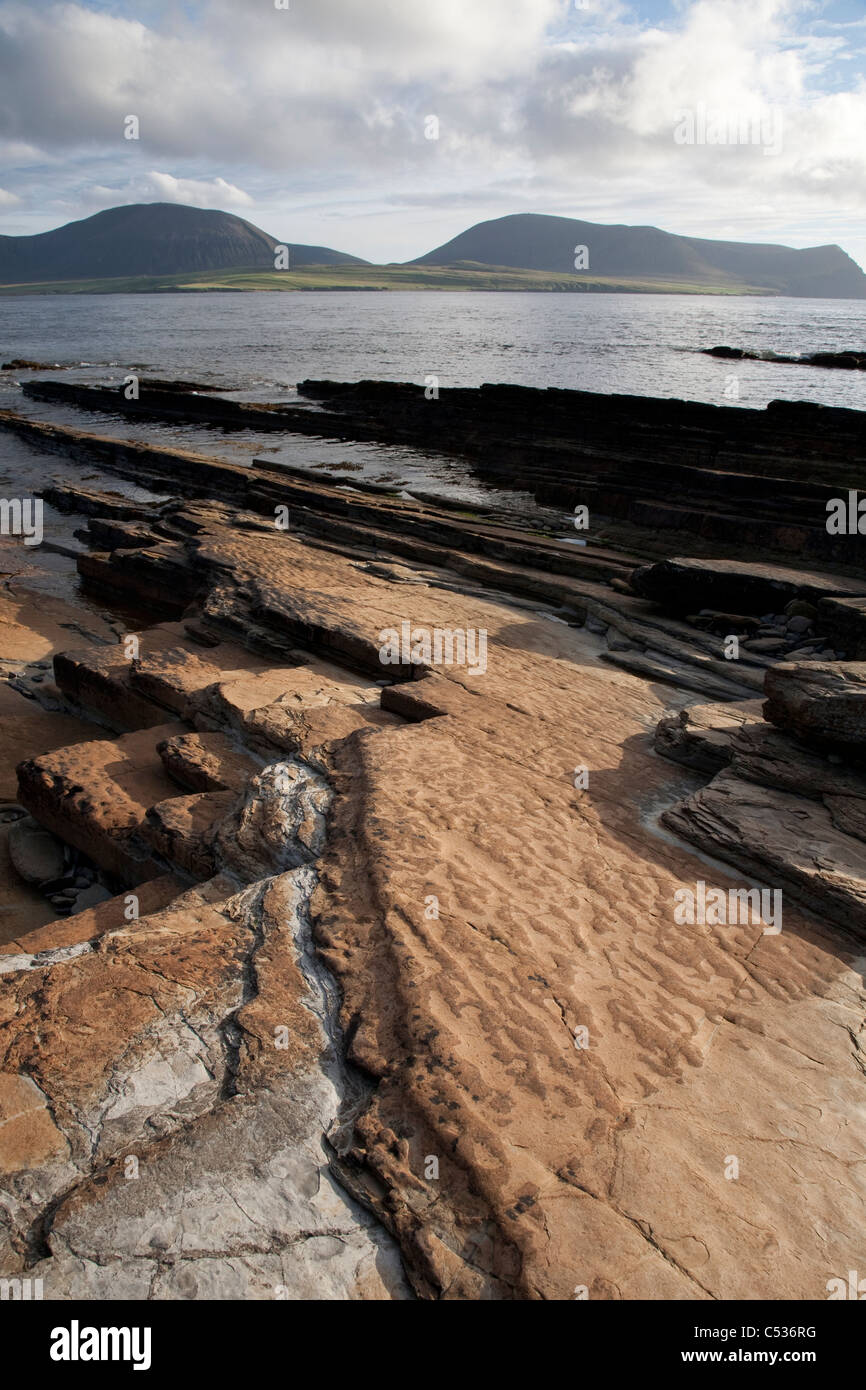 Hoy Island in the Orkney Islands viewed from Stromness, Scotland Stock ...