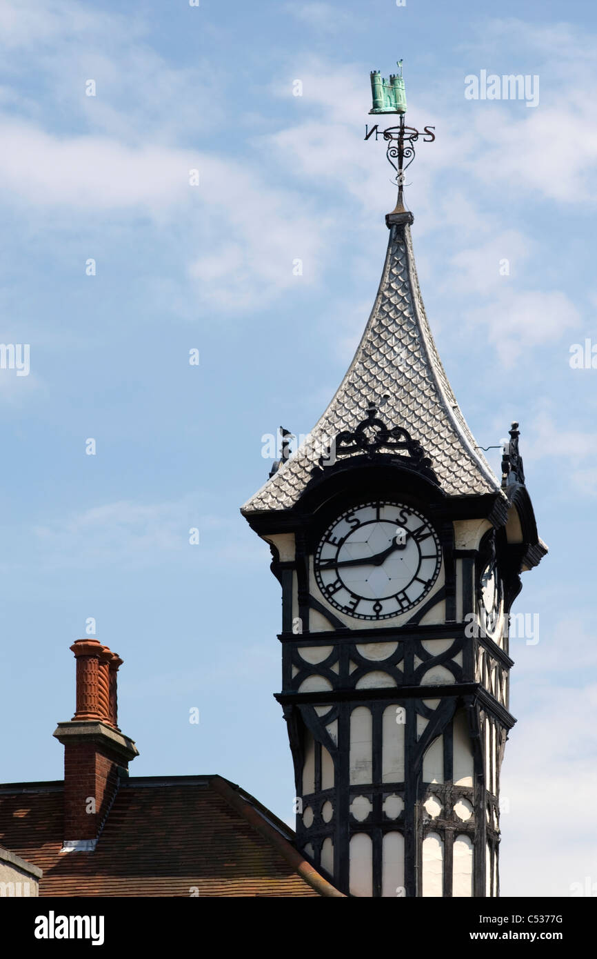 clock tower a well known landmark in southsea england Stock Photo - Alamy