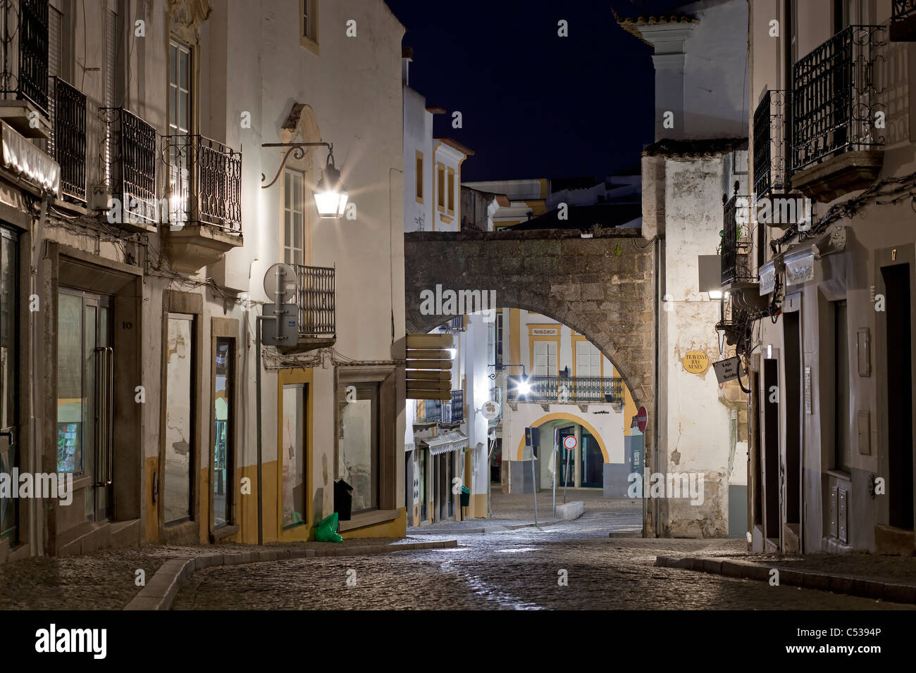 Streets of Evora, Portugal, Europe Stock Photo - Alamy