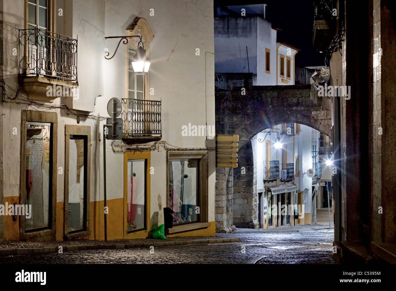 Streets of Evora, Portugal, Europe Stock Photo - Alamy