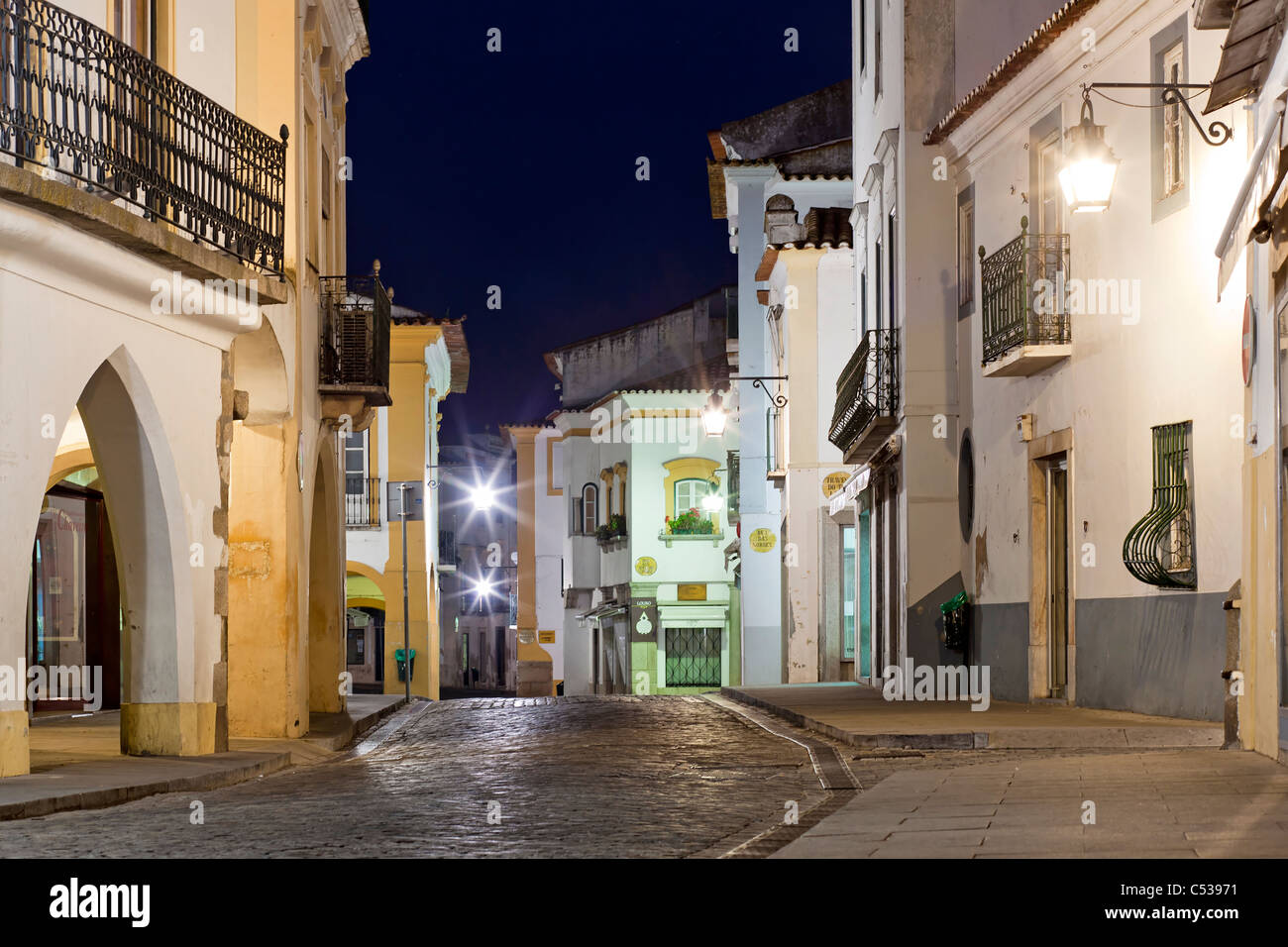 Streets of Evora, Portugal, Europe Stock Photo - Alamy