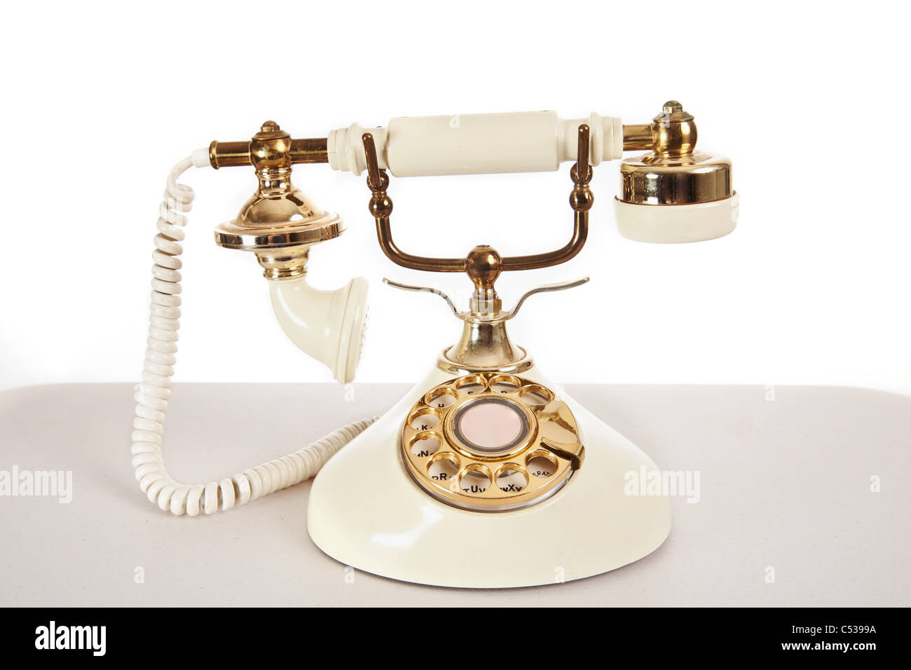 Old fashioned Princess style phone Stock Photo - Alamy