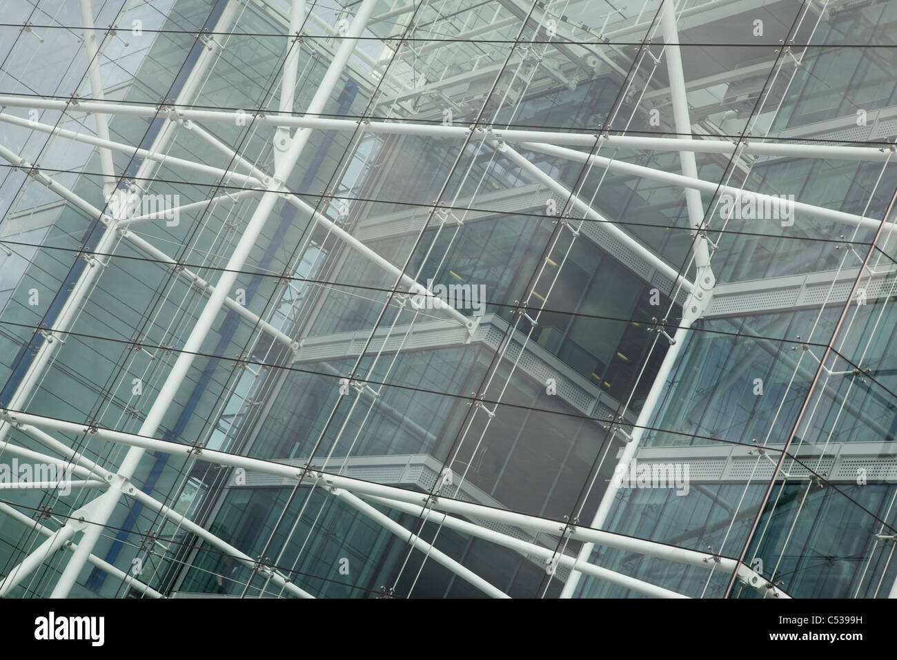 Close-up of Glass Facade Building Stock Photo - Alamy