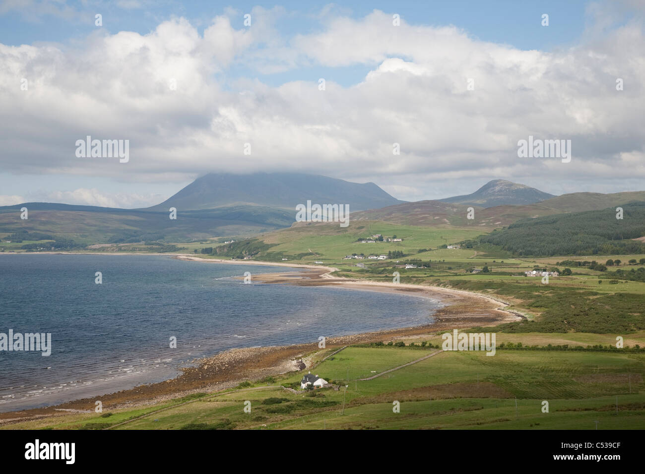 Machrie and the North of the Isle of Arran Stock Photo - Alamy