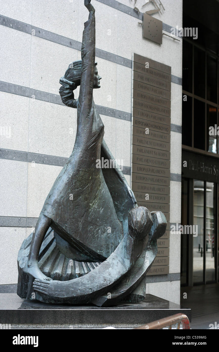 European Union Headquarters Statue