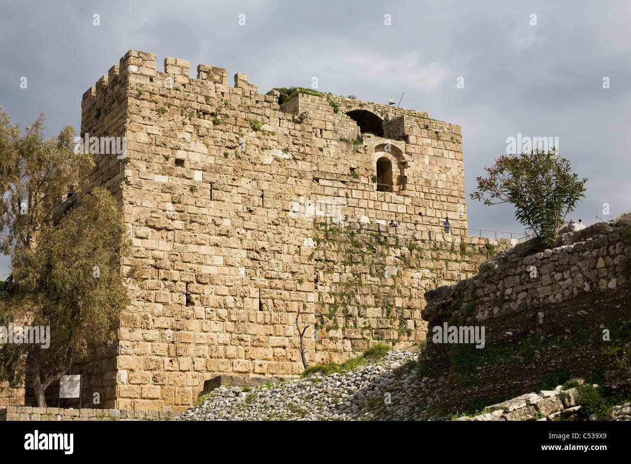 Castle in Byblos, Lebanon Stock Photo - Alamy